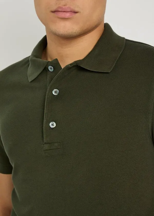 TOM FORD Logo-embroidered Piqué Polo Shirt