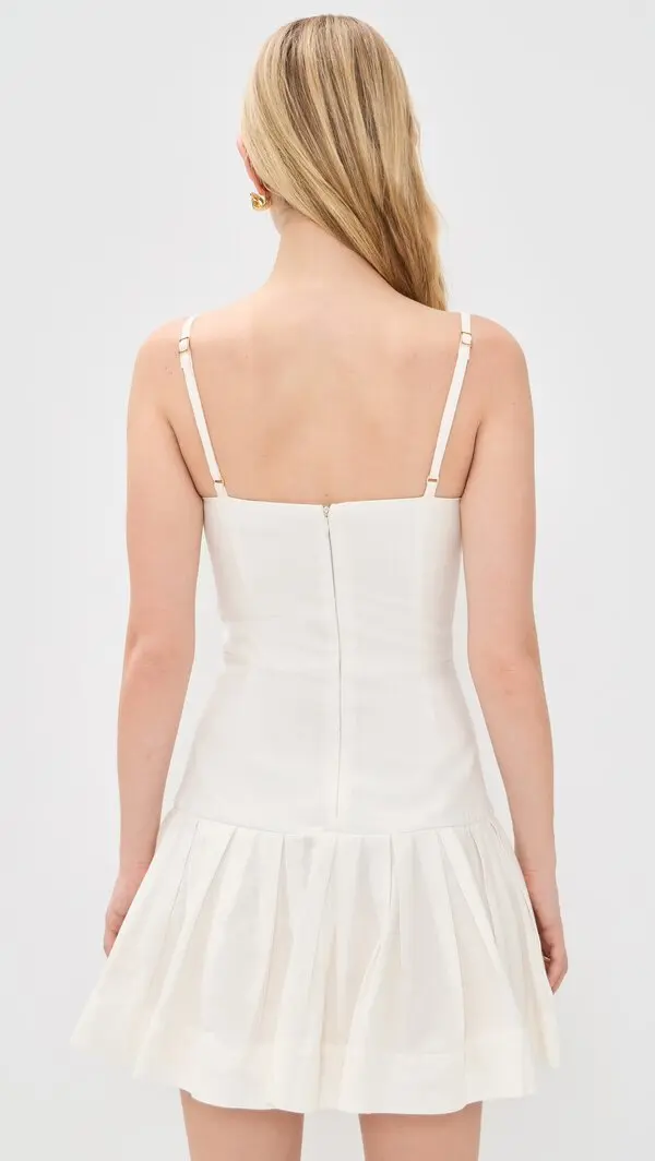 PatBO Aquamist Linen Mini Dress