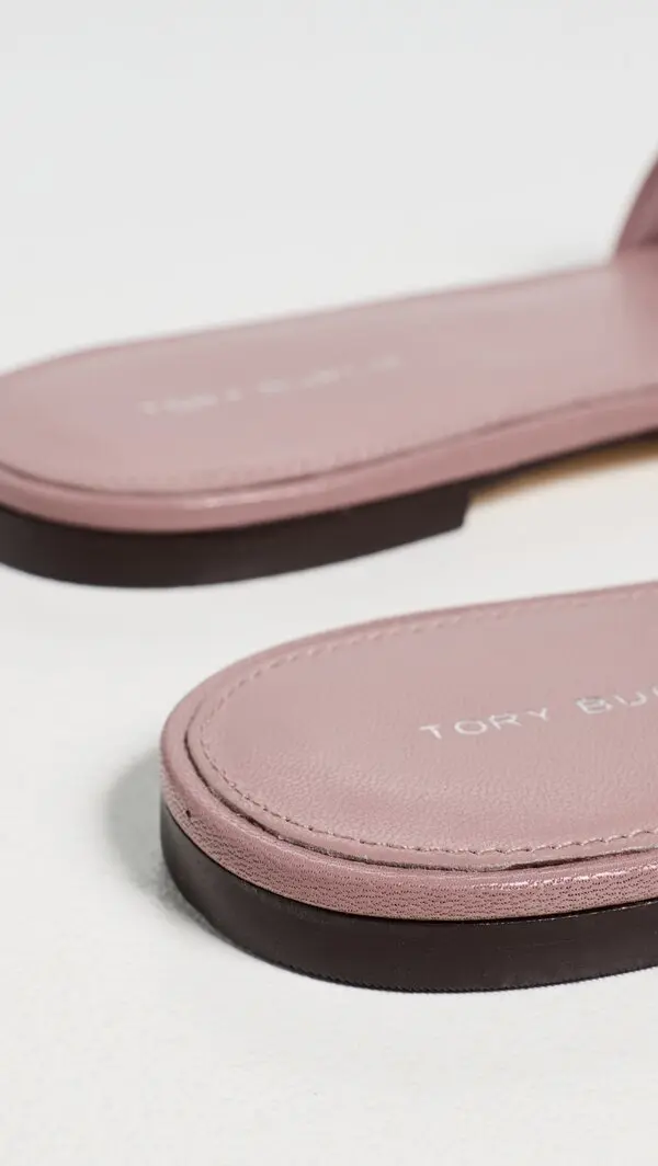 Tory Burch Eleanor Slides - Light Mauve/silver
