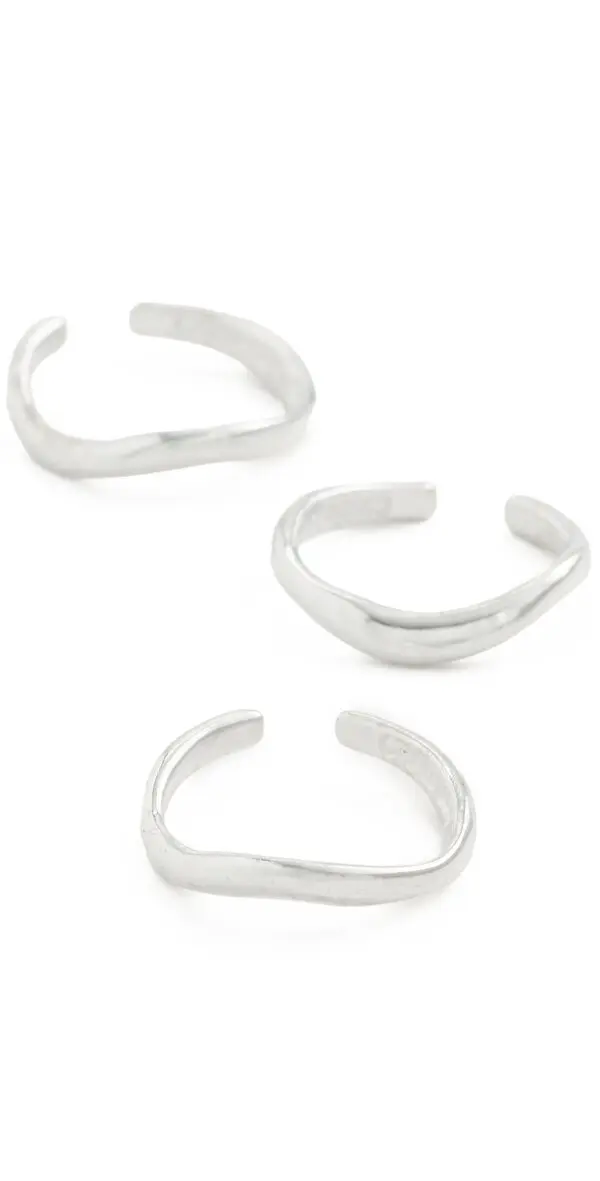 Chan Luu Sterling Toe Rings Set - Silver