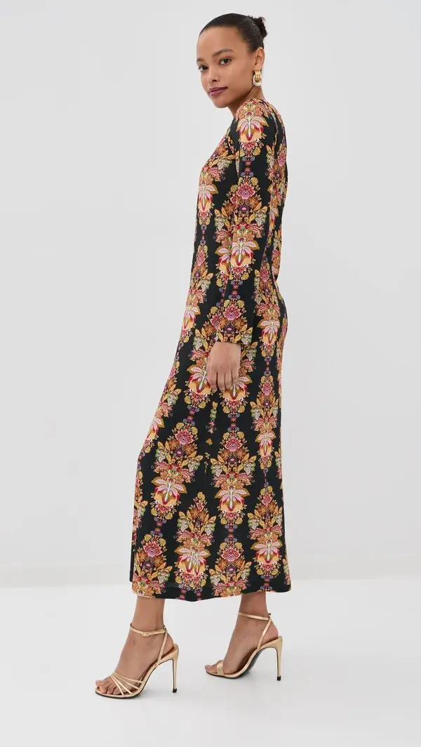La DoubleJ Long Sleeve Maxi Dress - Cornucopia