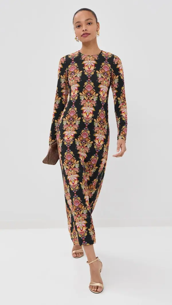 La DoubleJ Long Sleeve Maxi Dress - Cornucopia