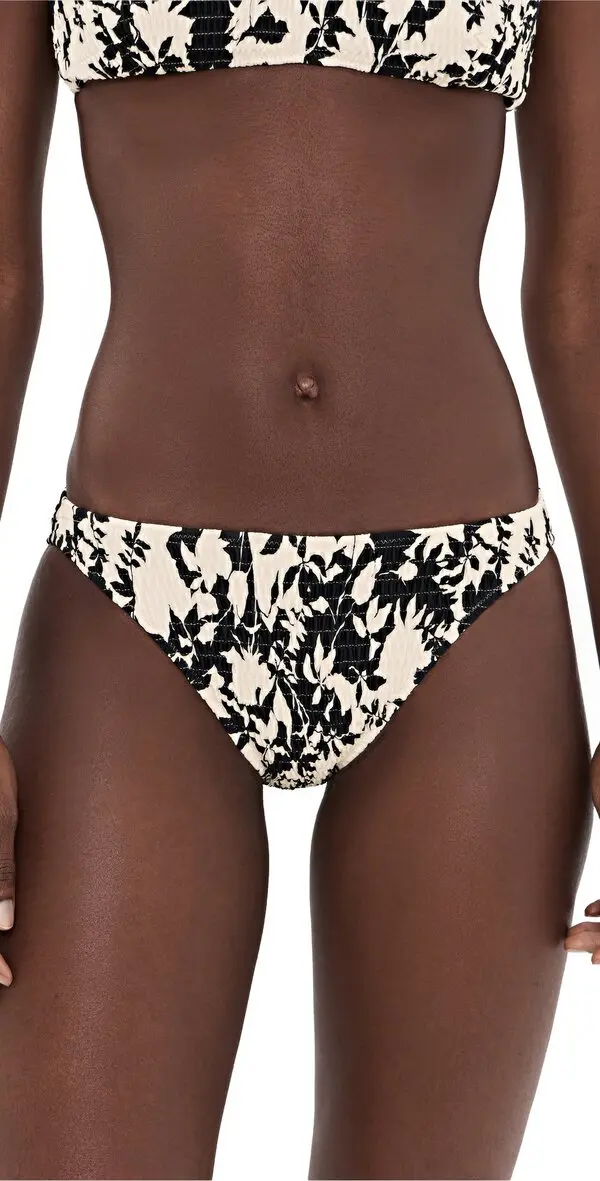 Tanya Taylor Valencia Bikini Bottom - Black Multi