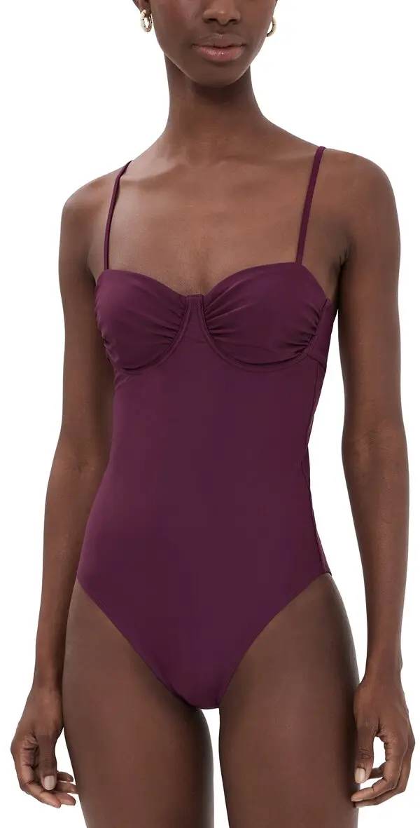 Tanya Taylor Monroe One Piece - Deep Plum