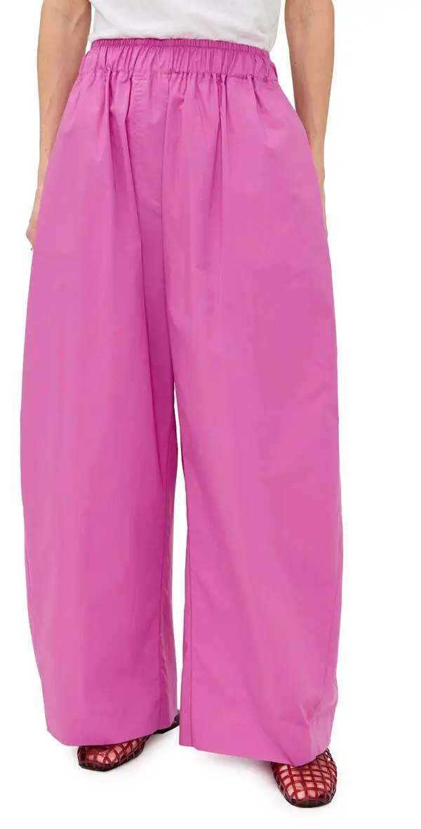 THE LATEST Dora Petite Popeline Pants - Fuxia