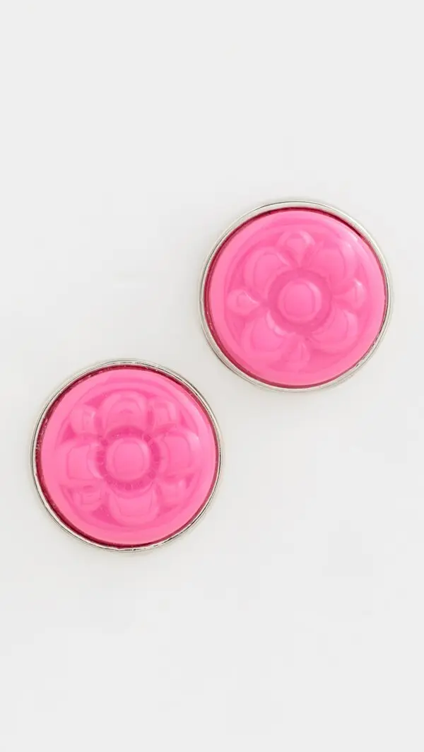 Casablanca Bull Link Stud Earrings