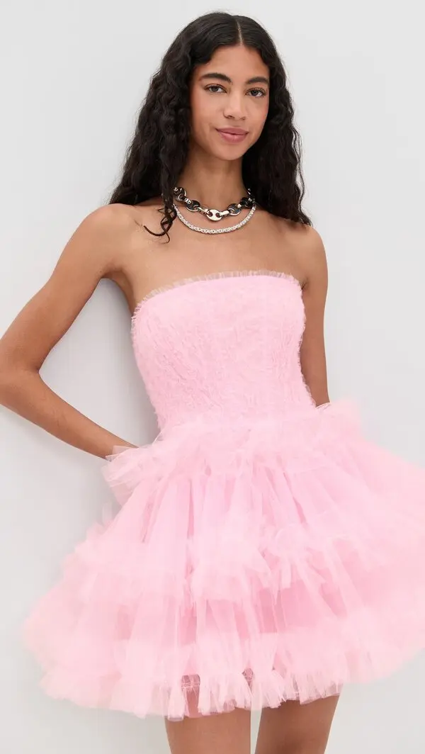 AKNVAS Edel Tulle Mini Dress