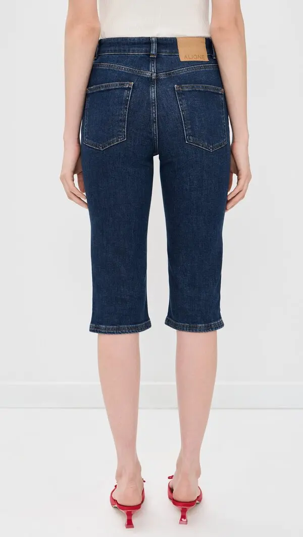 ALIGNE Gracey Denim Pedal Pusher Capris