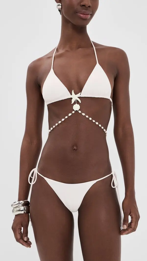 LESLIE AMON Pearl Bikini Bottom