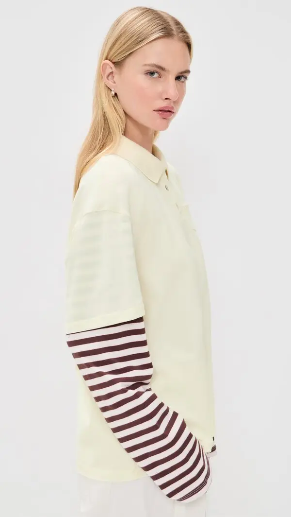 Sandy Liang Layered Polo Top