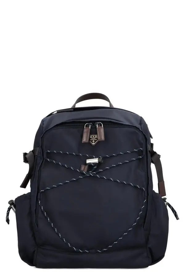 Prada Speedrock Backpack In Re-nylon And Leather - Blue