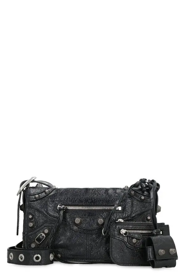 Balenciaga Le Cagole Xs Leather Bag - Black