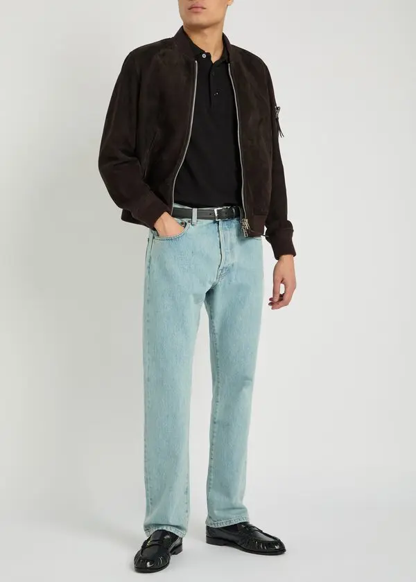 TOM FORD Logo-embroidered Piqué Polo Shirt - Black