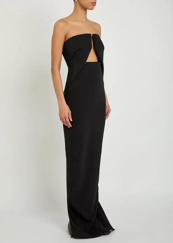Rick Owens Cut-out Crepe Gown