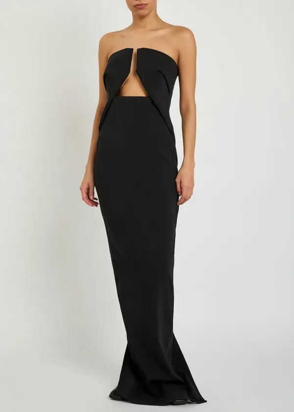 Rick Owens Cut-out Crepe Gown