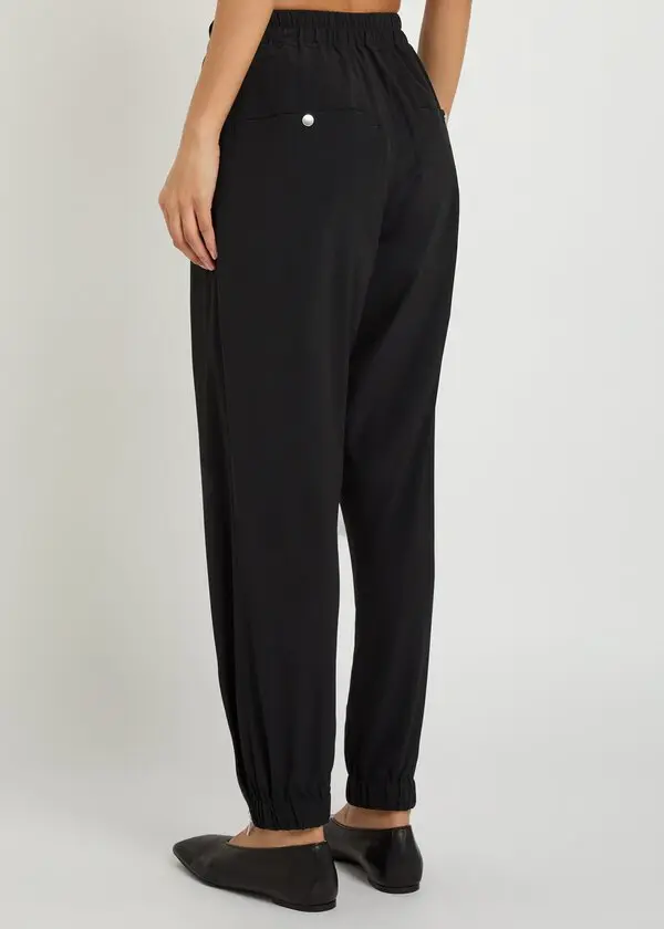 Rick Owens Tectual Tapered-leg Crepe Trousers