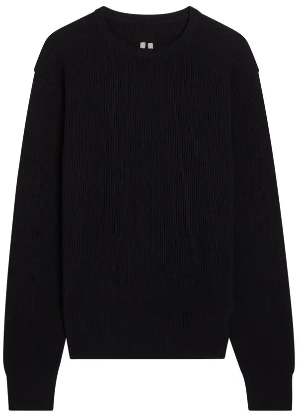 Rick Owens Fisherman Ribbed Wool Jumper