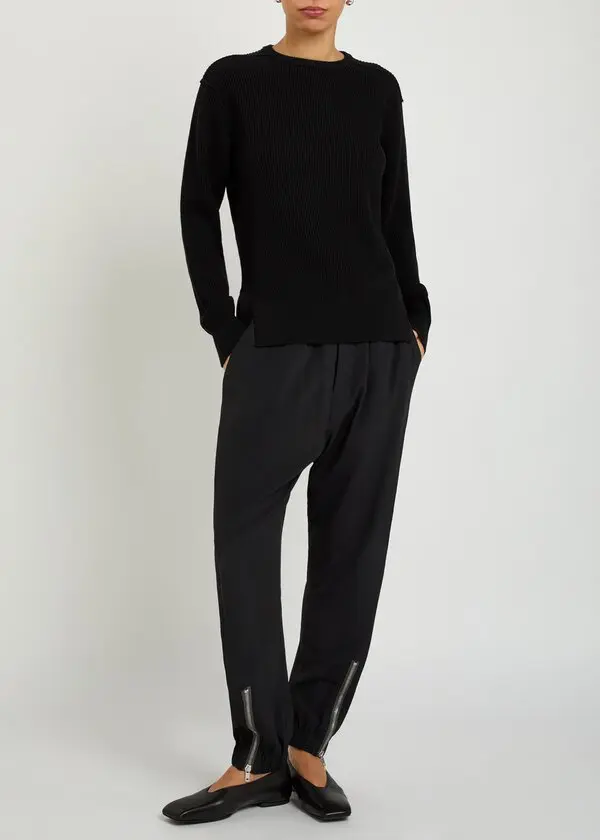 Rick Owens Fisherman Ribbed Wool Jumper