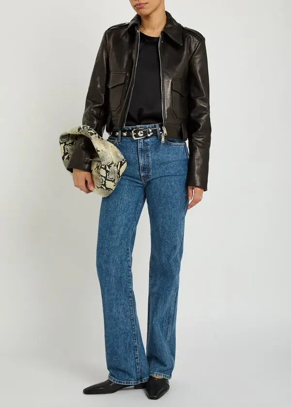 Khaite Cordelia Leather Jacket