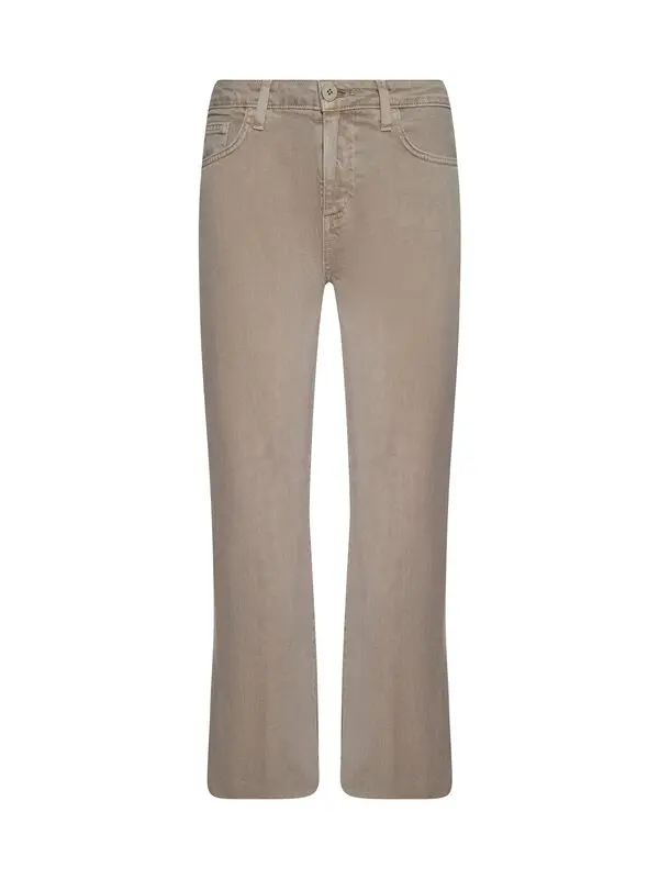 L'Agence Wanda Cropped Wide-leg Jean - Biscuit