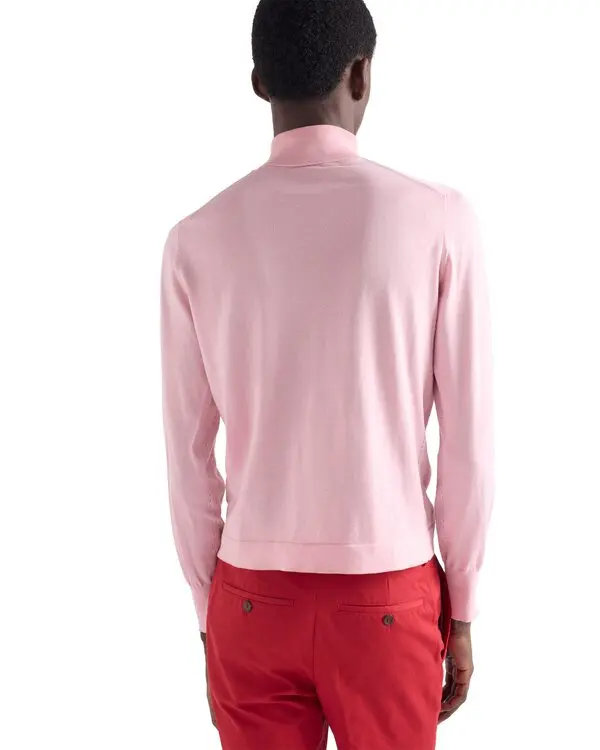 Prada Cotton Turtleneck Sweater - Pink