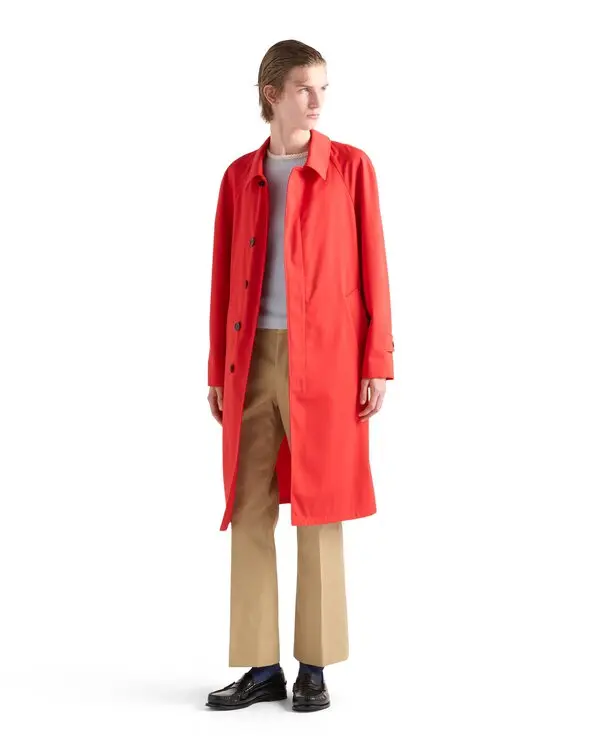 Prada Cotton Trumpet Flare Pants