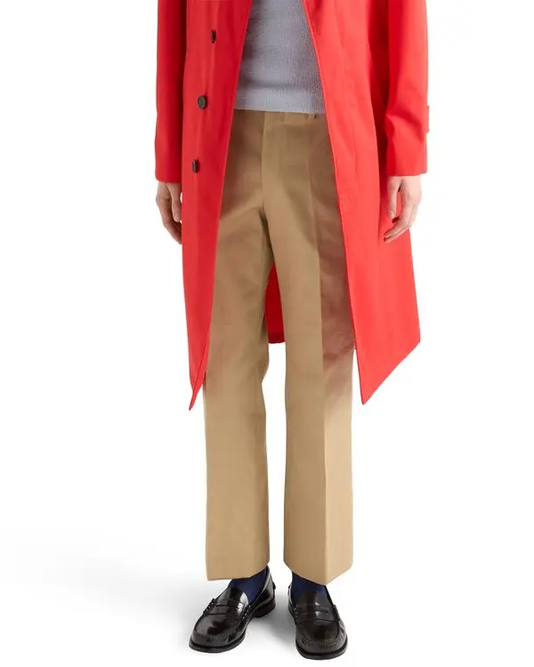 Prada Cotton Trumpet Flare Pants