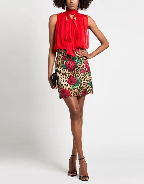Dolce & Gabbana Mini Leopard-print Flared Skirt