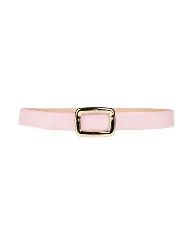 ROGER VIVIER Leather Belt With Buckle And Logo - Pink