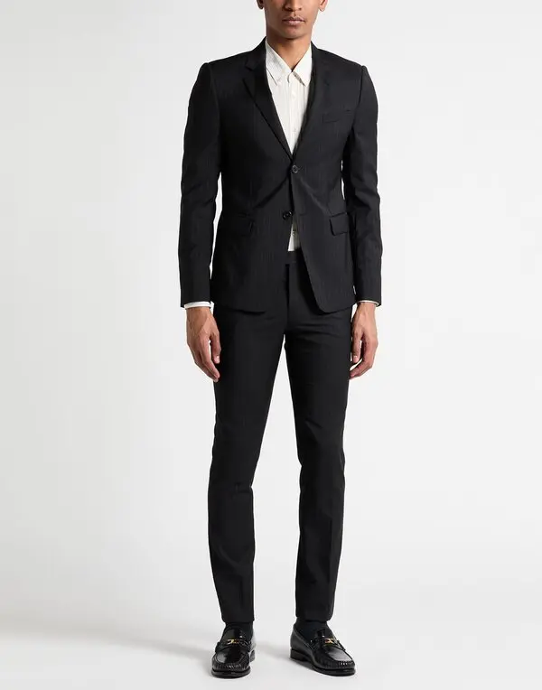 Emporio Armani David Line Suit Size Virgin Wool - Black