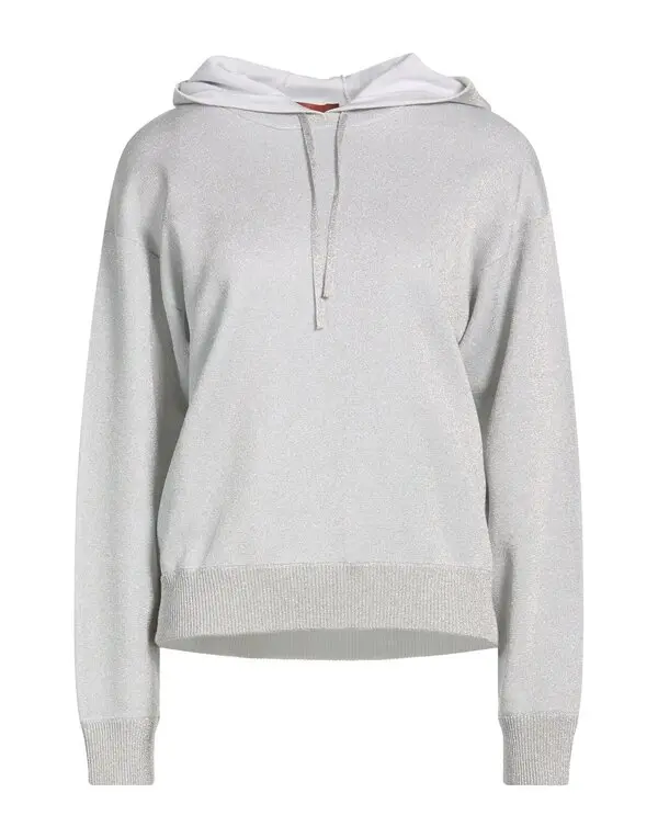 Missoni Hooded Metallic Knit Sweater - Silver