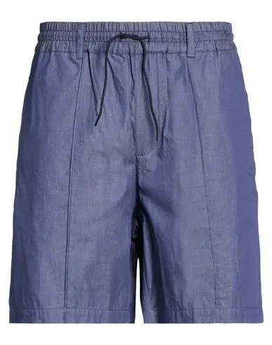 Emporio Armani Cotton Twill Shorts - Blue