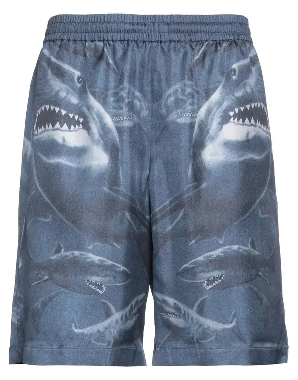 Burberry Silk Printed High Waisted Shorts