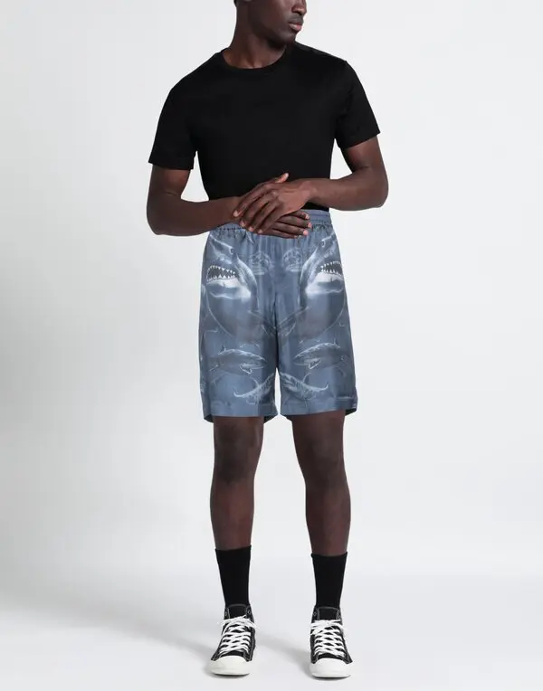 Burberry Silk Printed High Waisted Shorts