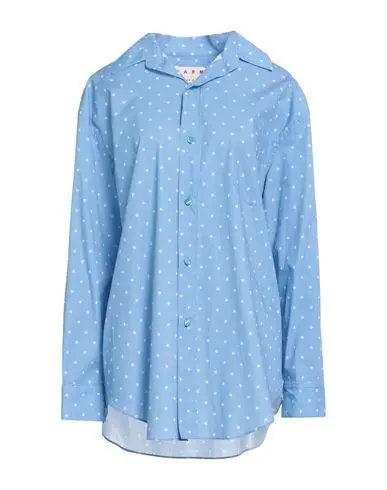 Marni Polka-dot Poplin Shirt - Azure
