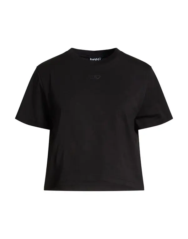 DIESEL® Cotton Jersey Crop T-shirt