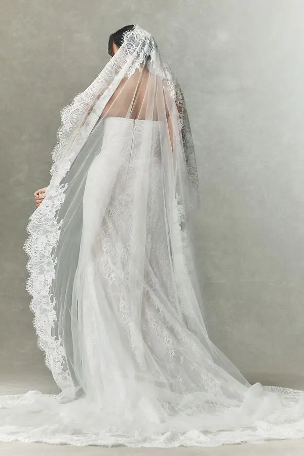 Watters Alencon Lace Veil