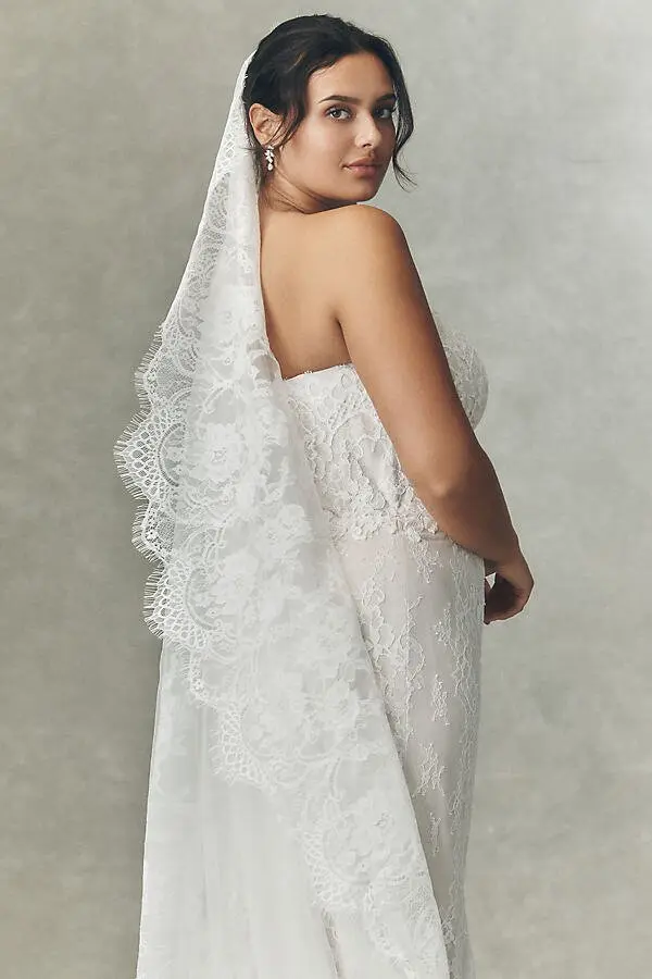 Watters Alencon Lace Veil