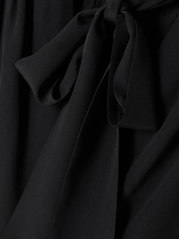 NILI LOTAN Colt Pussy-bow Silk Crepe De Chine Blouse - Black