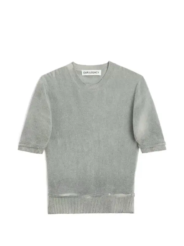 Our Legacy Ribbed-details T-shirt - Grey