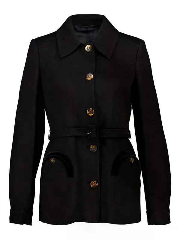 BLAZÉ MILANO Luna Belted Jacket - Black