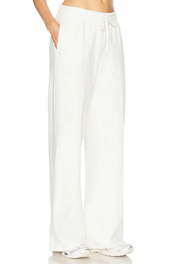 Beyond Yoga Luxe Fleece Pintuck Wide Leg Pant