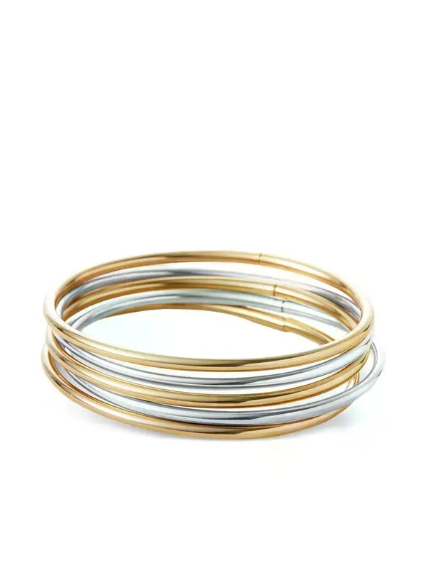 Jenny Bird Dane Two-tone Bangle Bracelet - Gold