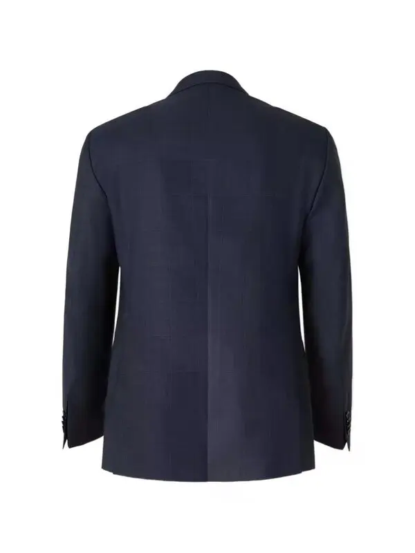 Scabal Single-breasted Wool Suit - Blue