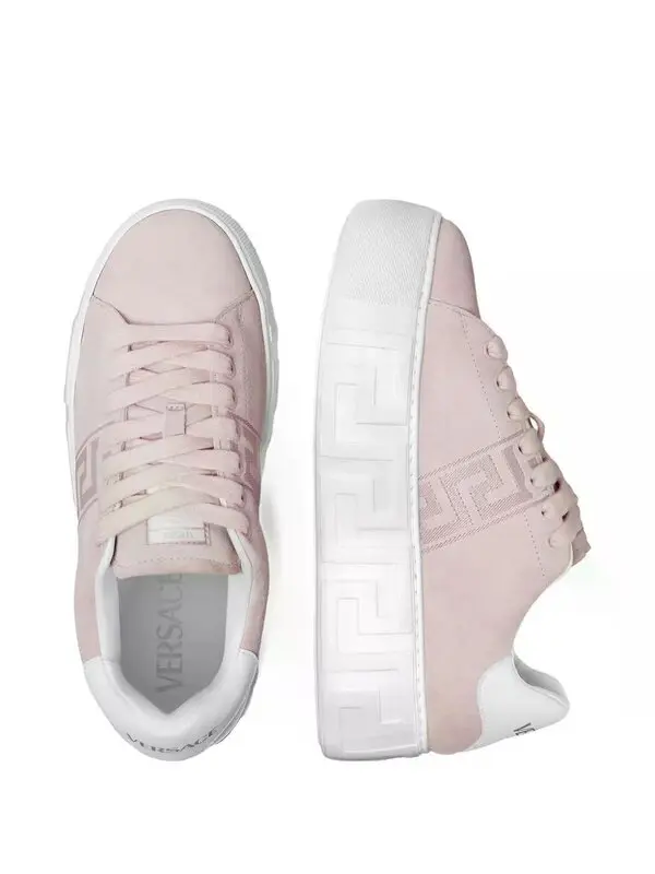 Versace La Greca Platform Logo Sneakers - Pink