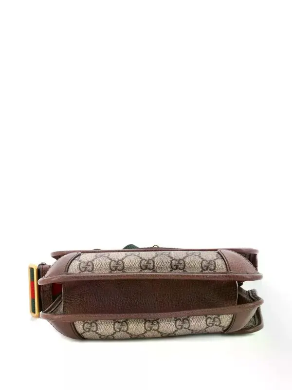 Gucci Neo Vintage Flap Messenger Gg Coated Canvas Small - Brown