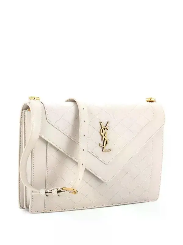 Saint Laurent Gaby Envelope Satchel - Neutrals