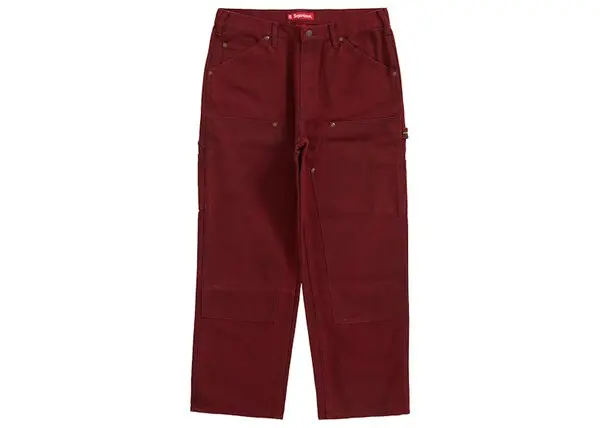 Supreme Canvas Double Knee Painter Pant - Red