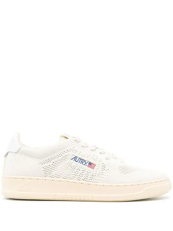 AUTRY Easeknit Low Knit/leat Shoes - Beige