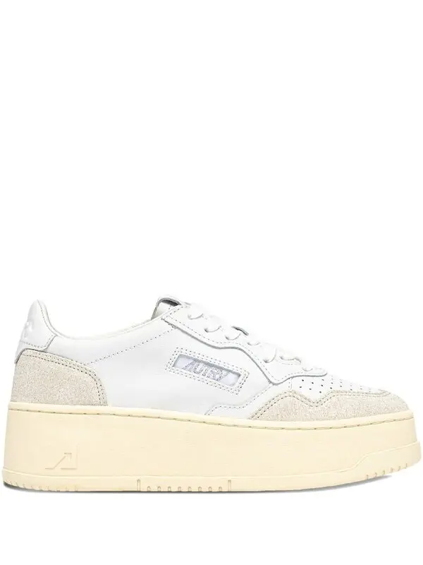 AUTRY Platform Low Soflea/spk Shoes - Wht/grey